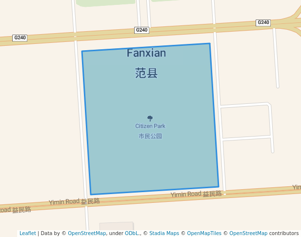 Citizen Park in Pu Yang Shi | Map and Routes