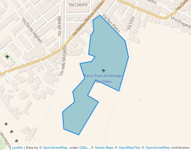 Parco Scavi Archeologici San Pietro in Canosa di Puglia | Map and Routes