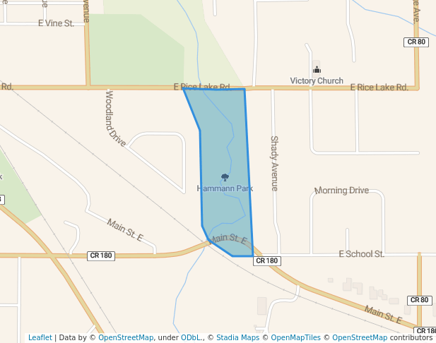 Hammann Park in Owatonna | Map and Routes