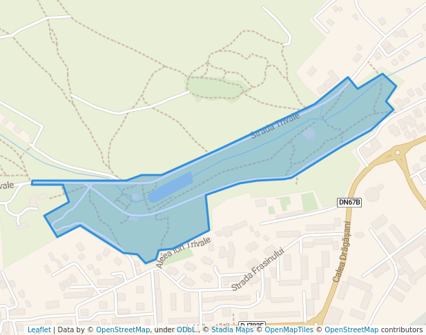 Parcul Trivale in Pitești | Map and Routes