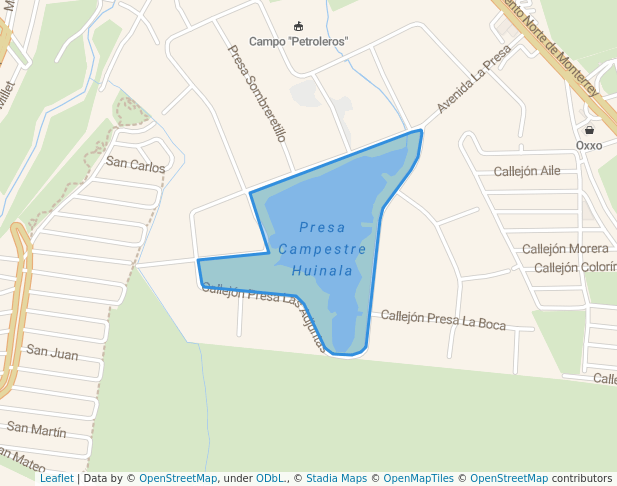 Parque Campestre Huinalá in Campestre Huinalá | Map and Routes