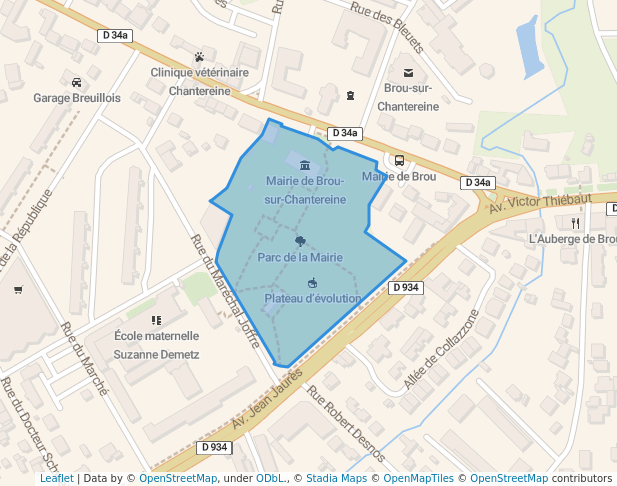 Parc de la Mairie in Brou-sur-Chantereine | Map and Routes