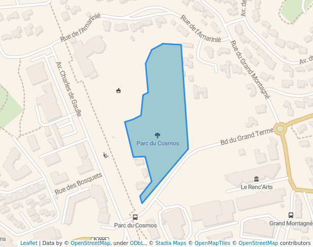 Parc du Cosmos in Les Angles | Map and Routes