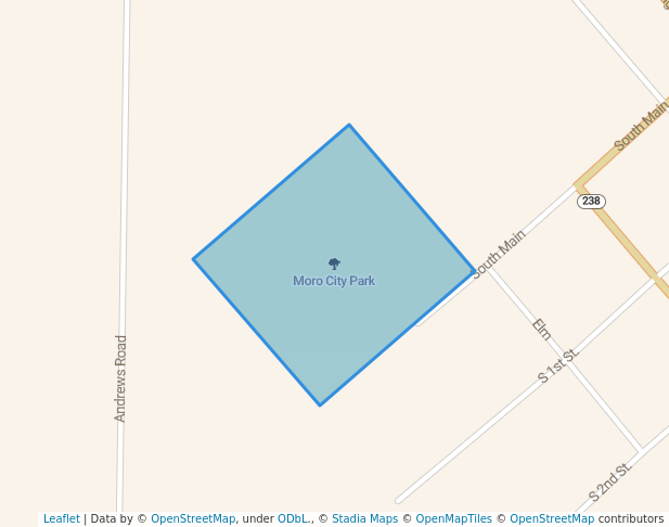 Moro City Park in Moro | Map and Routes