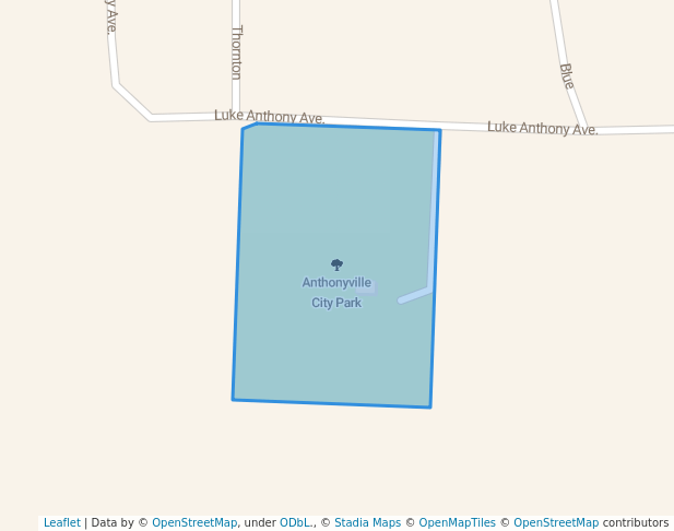 Anthonyville City Park in Proctor | Map and Routes