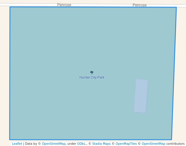 Hunter City Park in Hunter | Map and Routes