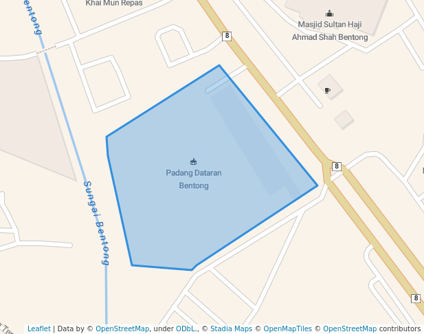 Padang Dataran Bentong in Bentong | Map and Routes