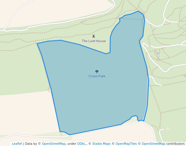 Cross Park in Killerton | Map and Routes