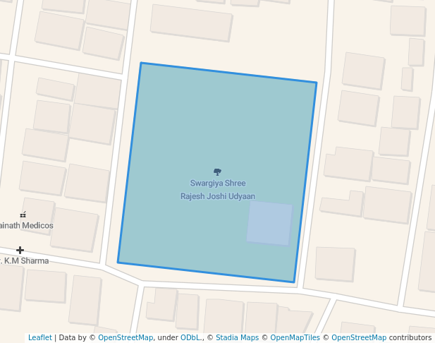 Swargiya Shree Rajesh Joshi Udyaan in Indore | Map and Routes