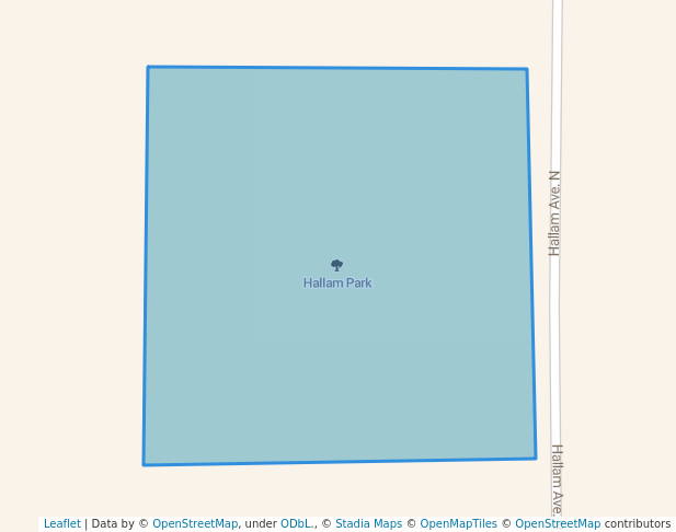 Hallam Park in Saint Paul | Map and Routes