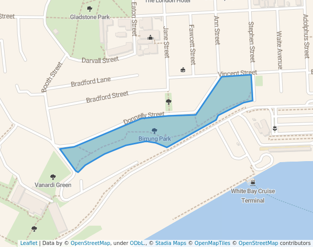 Birrung Park in Balmain | Map and Routes