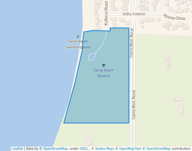 Sandy Beach Reserve in Summerland Point | Map and Routes