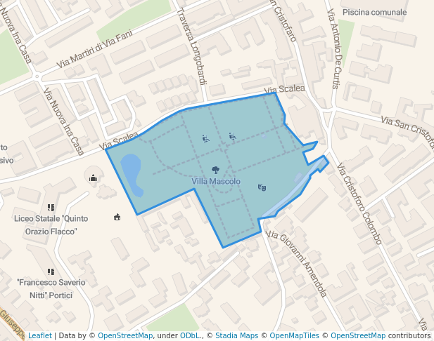 Villa Mascolo in Portici | Map and Routes