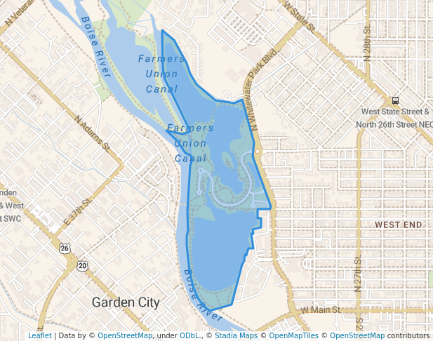 Esther Simplot Park in Boise | Map and Routes