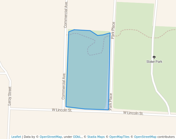 Slater Park in Slater | Map and Routes