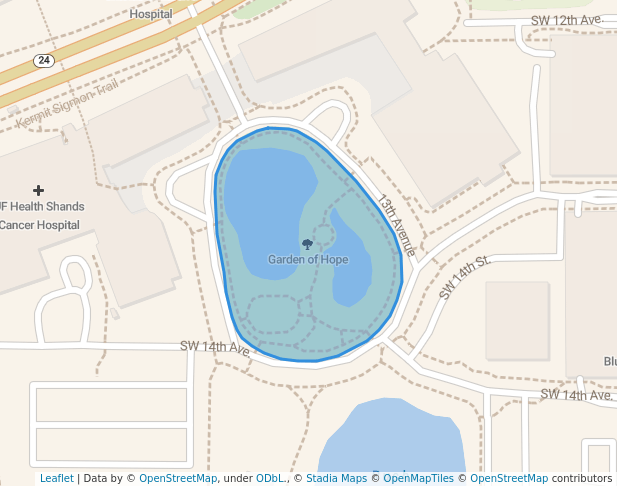 Garden of Hope in Gainesville | Map and Routes