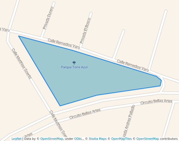 Parque Torre Azul in Las Plazas | Map and Routes