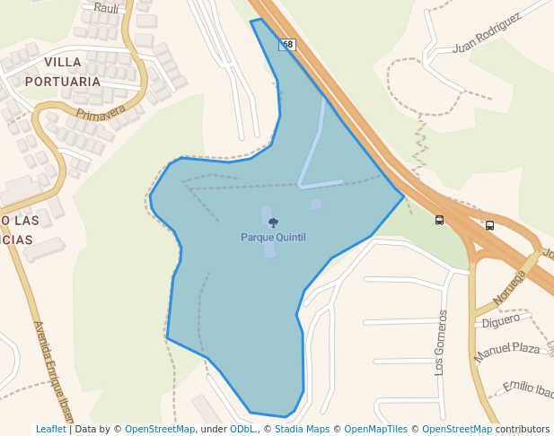 Parque Quintil in Valparaíso | Map and Routes