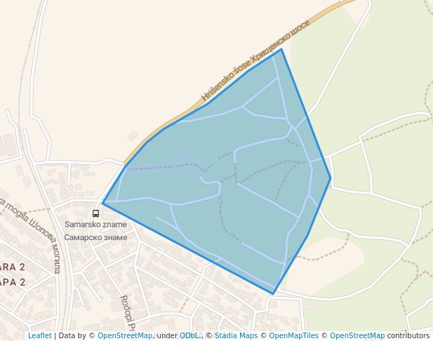 Bulgarsko opalchenie Park in Stara Zagora | Map and Routes