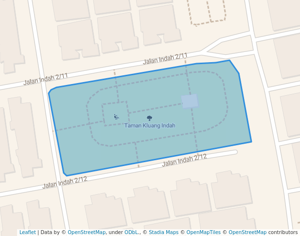Taman Kluang Indah in Kluang | Map and Routes