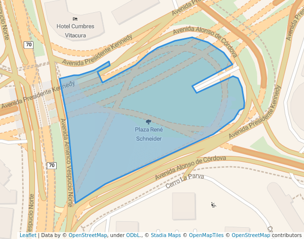 Plaza René Schneider in Vitacura | Map and Routes