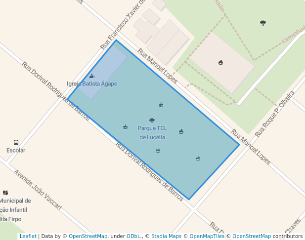 Parque TCL de Lucélia in Lucélia | Map and Routes