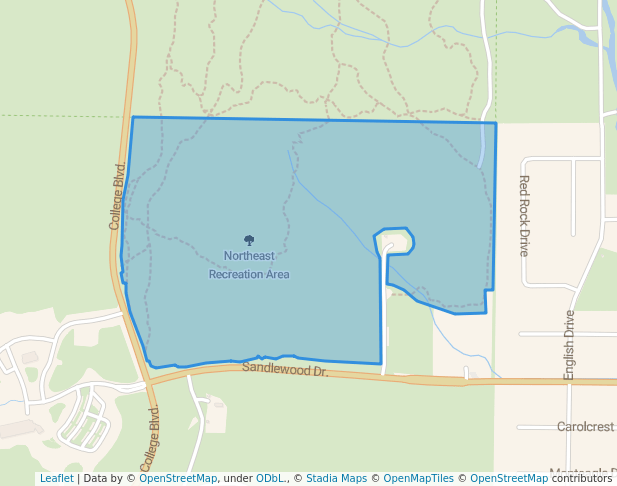 Northeast Recreation Area in Farmington | Map and Routes