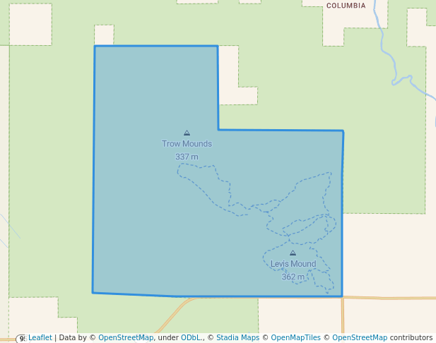 Levis/Trow Mound Recreation Area in Neillsville | Map and Routes