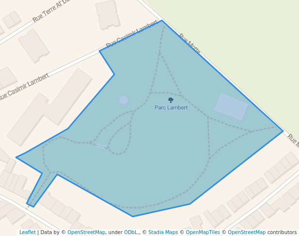 Parc Lambert in Charleroi | Map and Routes