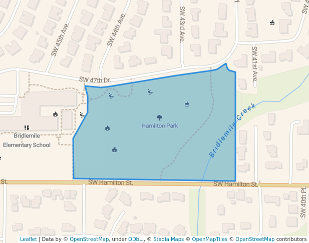 Hamilton Park in Portland | Map and Routes