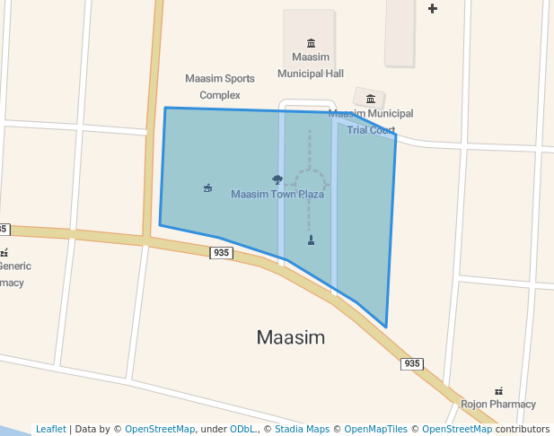 Maasim Town Plaza in Maasim | Map and Routes