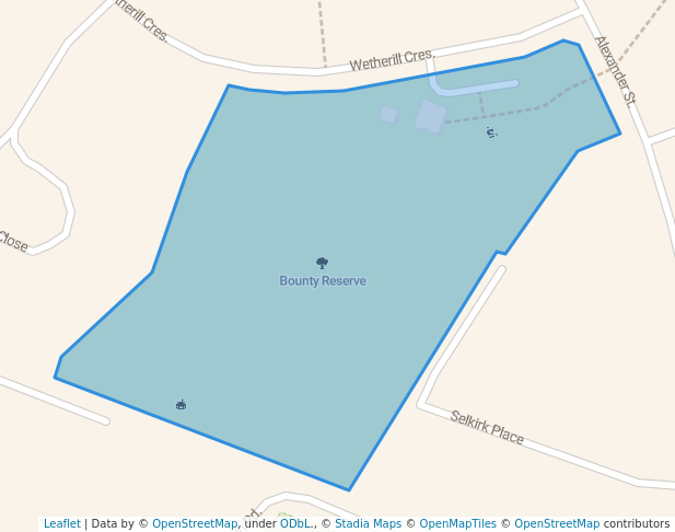 Bounty Reserve in Bligh Park | Map and Routes