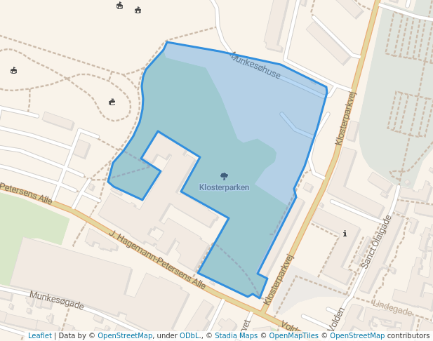Klosterparken in Kalundborg | Map and Routes
