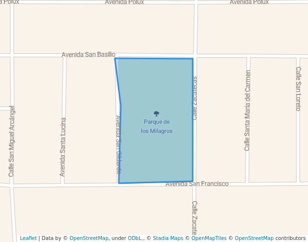 Parque de los Milagros in Santa Isabel | Map and Routes