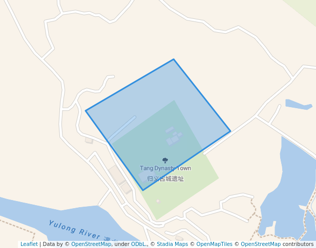 Tang Dynasty Town in Gui Lin Shi | Map and Routes