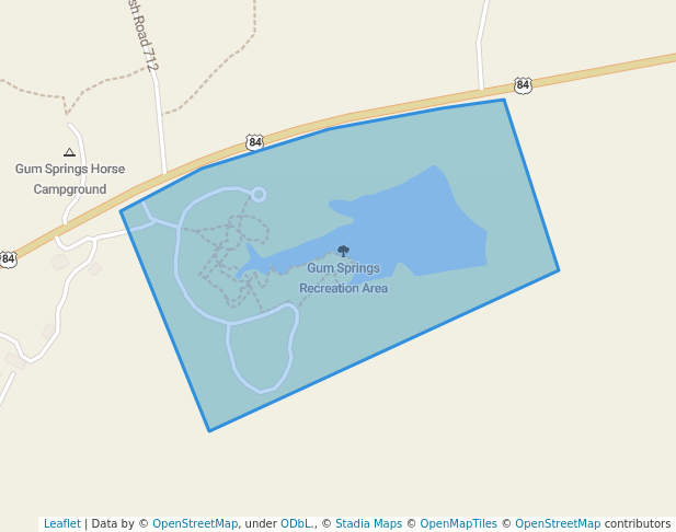 Gum Springs Recreation Area in Winnfield | Map and Routes