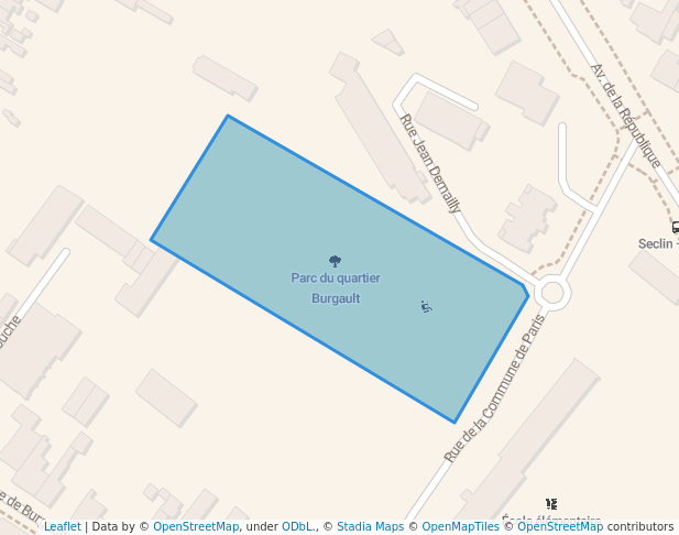 Parc du quartier Burgault in Seclin | Map and Routes