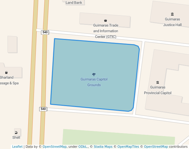 Guimaras Capitol Grounds in Jordan | Map and Routes