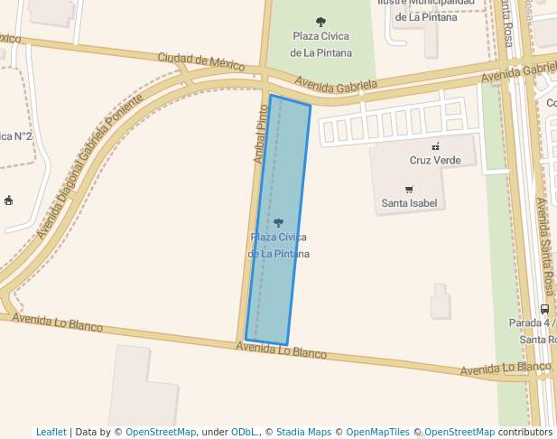 Plaza Cívica de La Pintana in La Pintana | Map and Routes