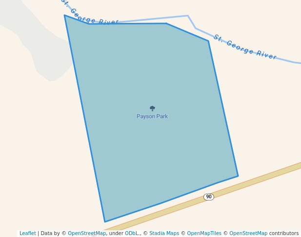 Payson Park in Warren | Map and Routes