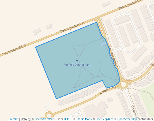 Foxfield District Park in London | Map and Routes