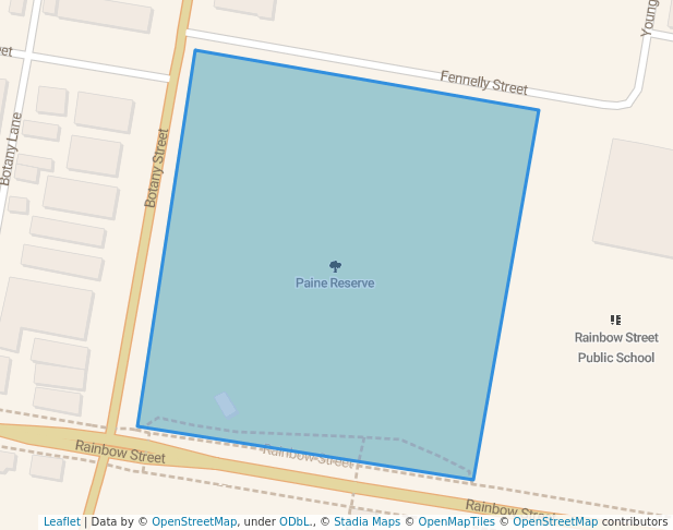 Paine Reserve in Randwick | Map and Routes