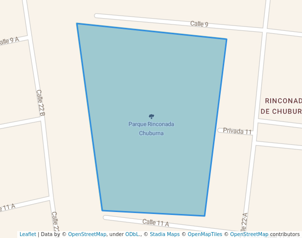Parque Rinconada Chuburna in Mérida | Map and Routes