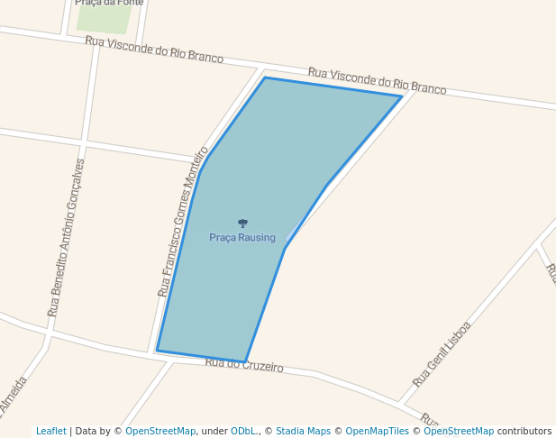 Praça Rausing in Monte Mor | Map and Routes