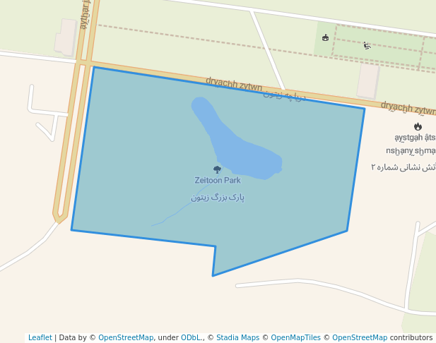 Zeitoon Park in Baharestan | Map and Routes