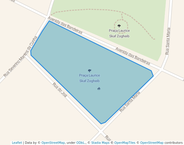 Praça Laurice Skaf Zogheib in Bauru | Map and Routes