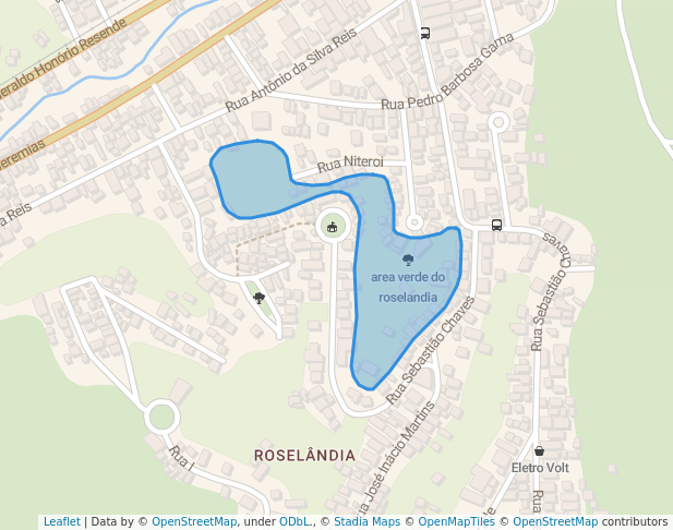 area verde do roselandia in Barra Mansa | Map and Routes