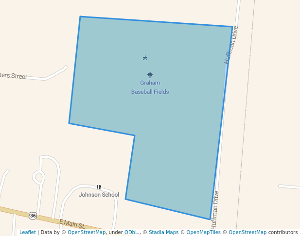 Graham Baseball Fields in Saint Paris | Map and Routes