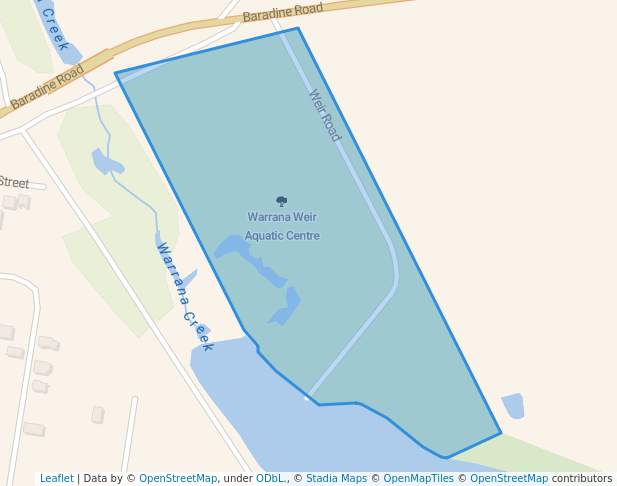 Warrana Weir Aquatic Centre in Coonamble | Map and Routes