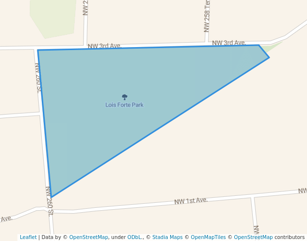 Lois Forte Park in Newberry | Map and Routes